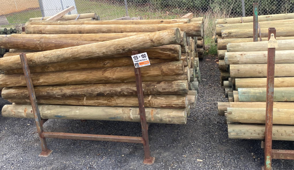 Treated Radiata Pine Peeled Posts H4 75-100mm - Silvan Timber Building ...