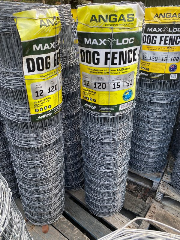 Angas Max-Loc Dog Fence 12 / 120 / 15 x 50m 2.5mm Wire Thickness ...