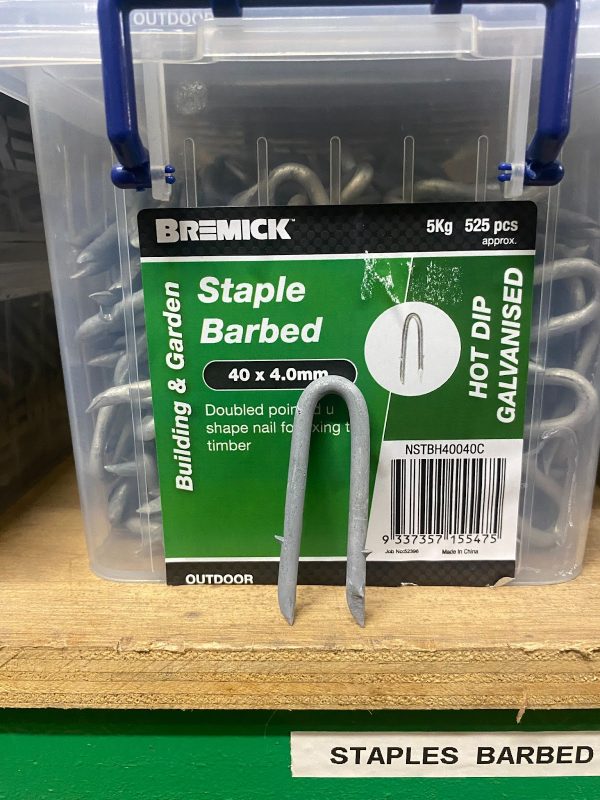 Bremick Barbed Staple (Hot Dip Galvanised) - Silvan Timber Building and ...